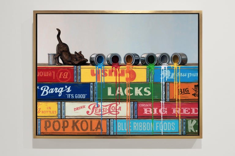 Robert Jackson - CURIOSITY, paint cans and spilled paint, still life ...