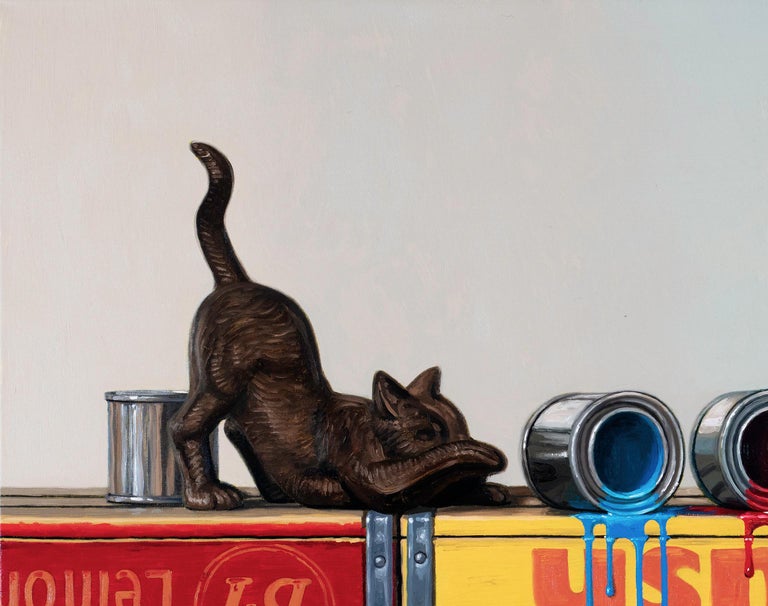 Robert Jackson - CURIOSITY, paint cans and spilled paint, still life ...