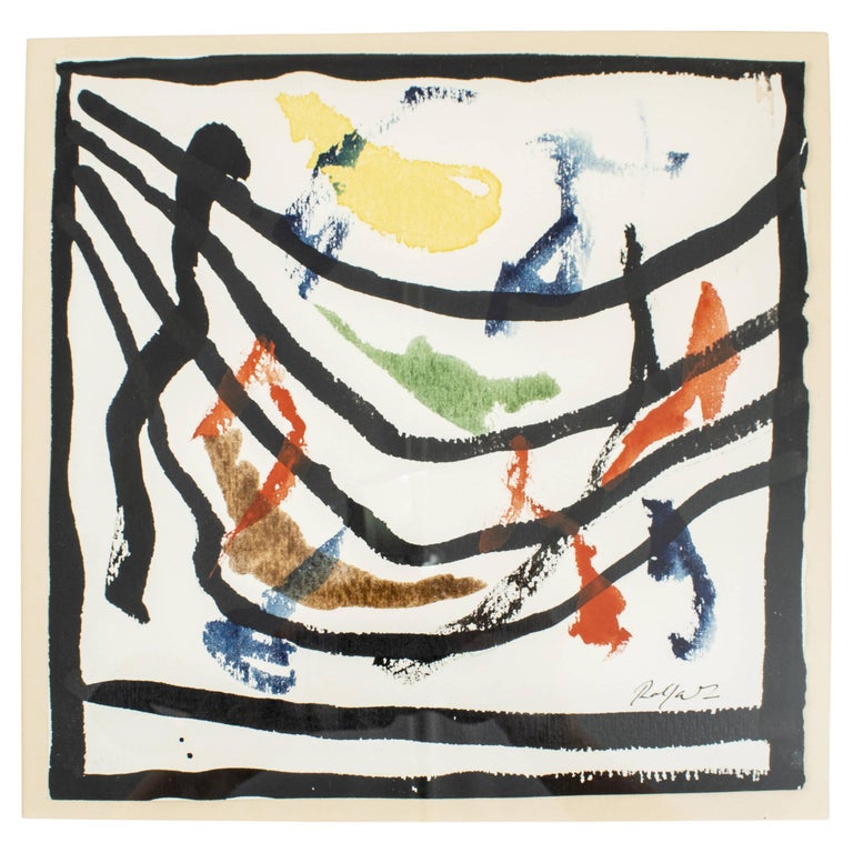 Robert Jacobsen, Watercolor on Paper For Sale at 1stDibs