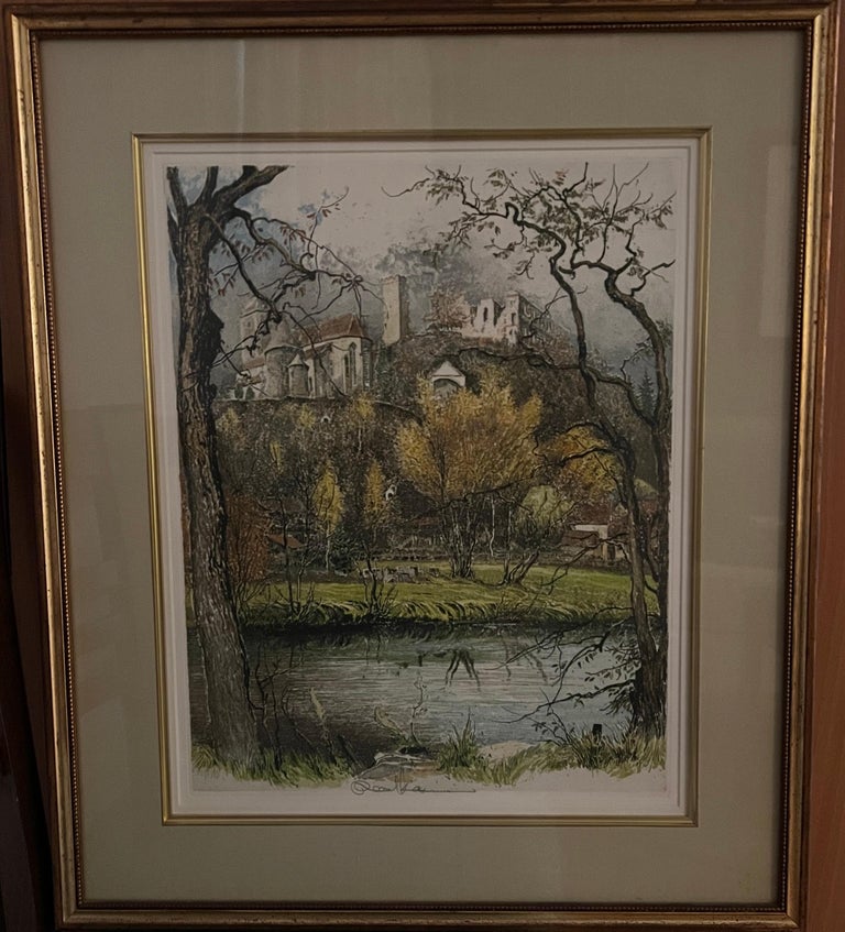 Robert Kasimir - European Castle and Ruins in wooded landscape along a ...