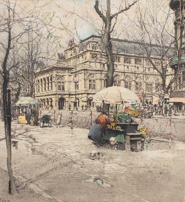 Robert Kasimir - Robert Kasimir (1914-2002) - 1954 Etching, Vienna ...