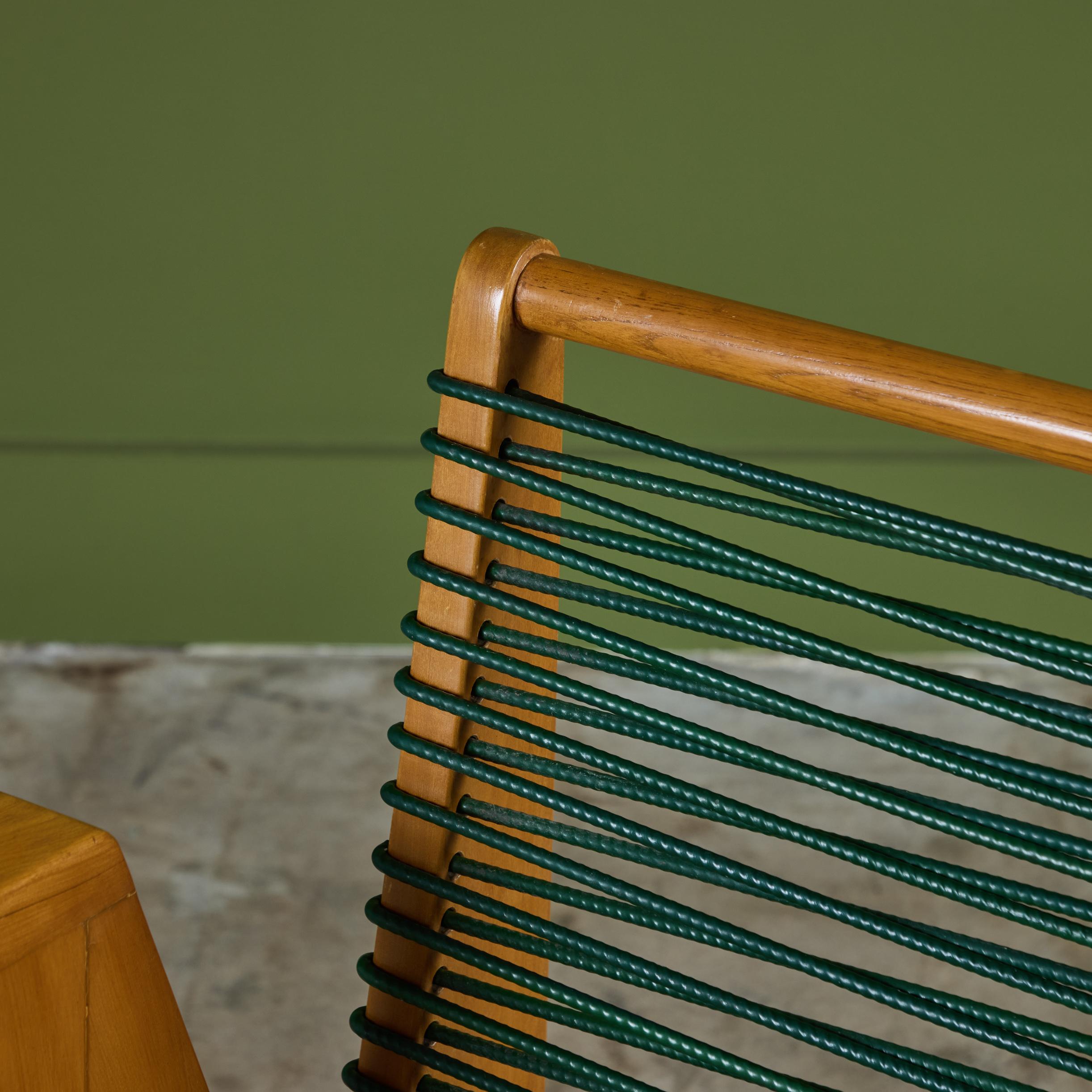 Robert Kayton Vinyl Corded Armchair For Sale at 1stDibs