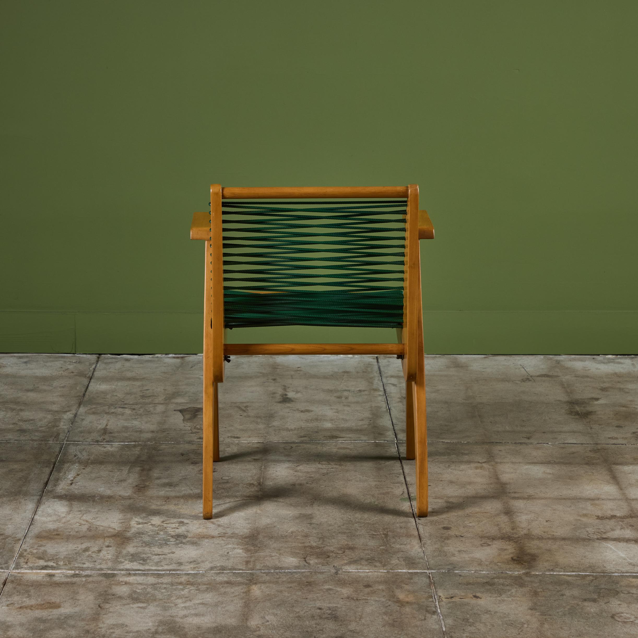 Robert Kayton Vinyl Corded Armchair For Sale at 1stDibs