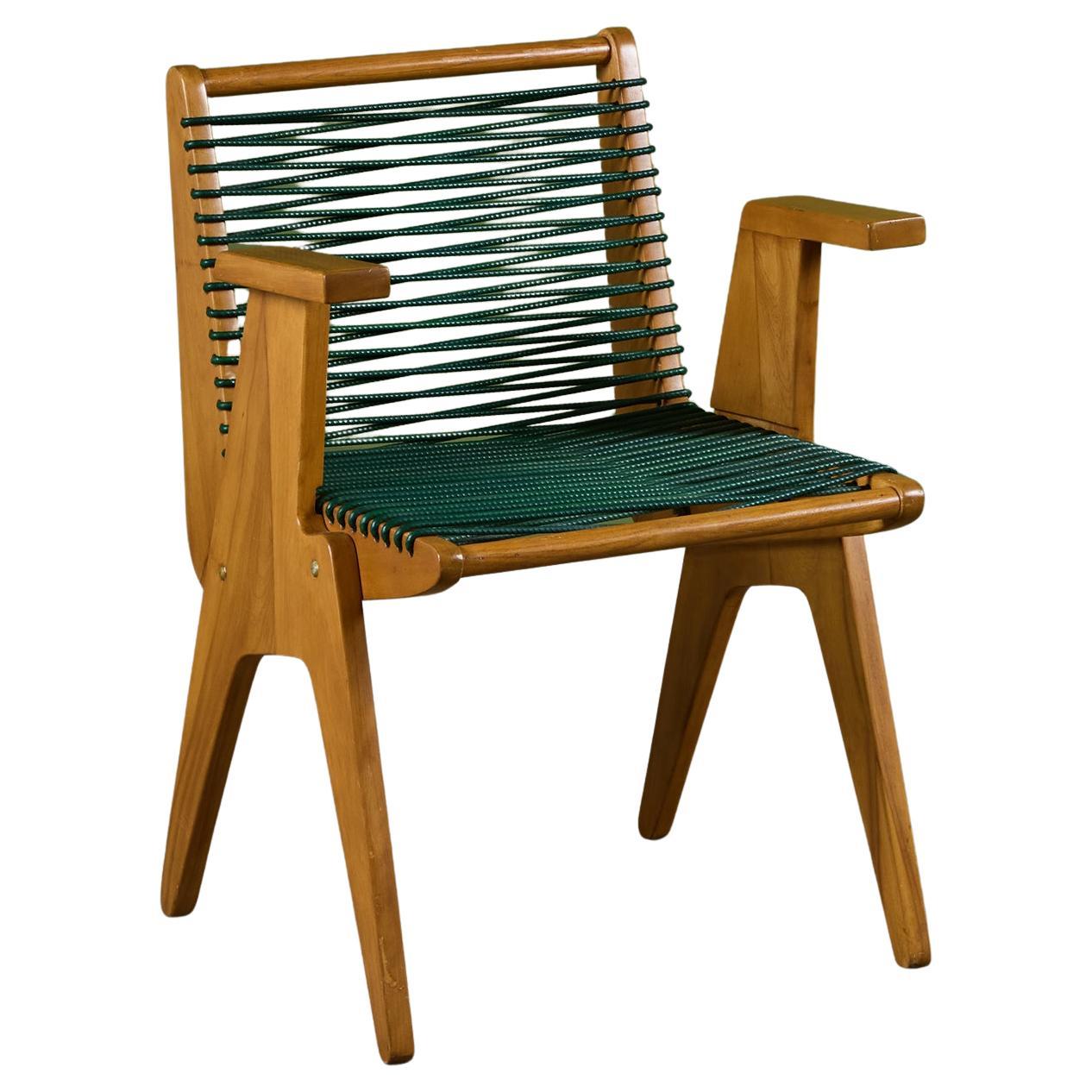 Robert Kayton Vinyl Corded Armchair For Sale at 1stDibs