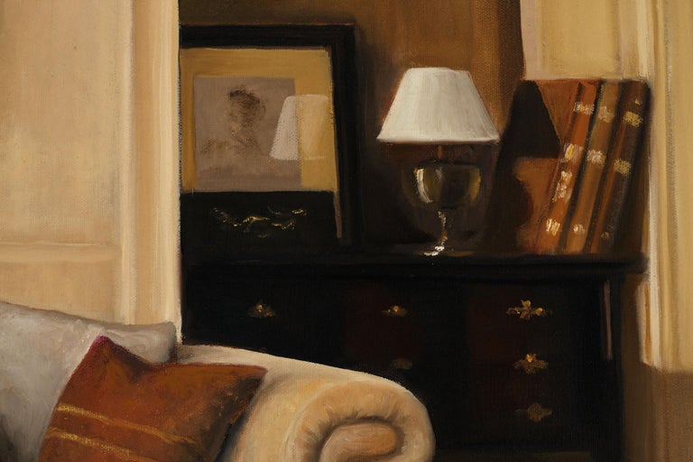 Robert Kenneth White - "Cheetah For Tea" Original Oil Painting by ...