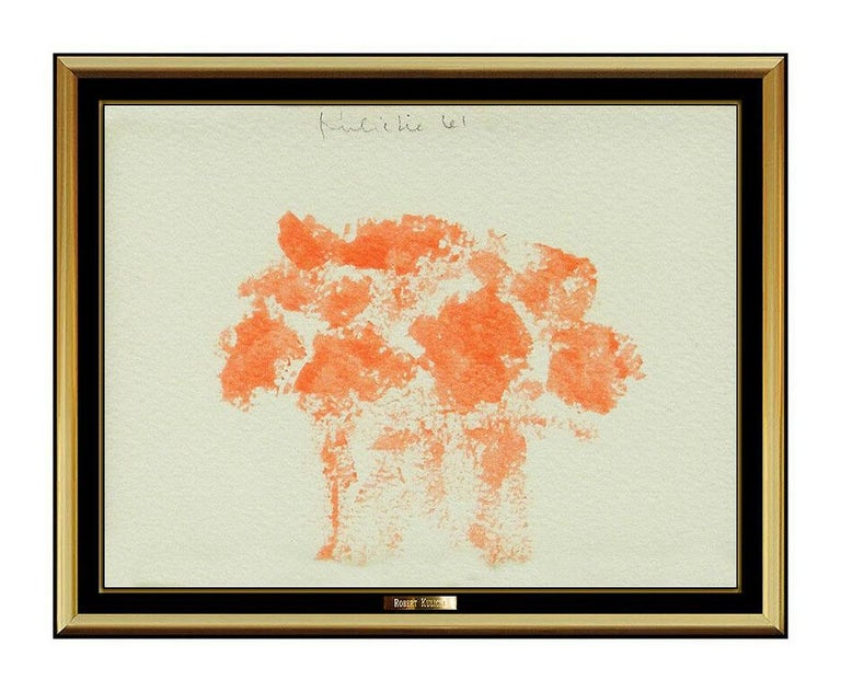 Robert Kulicke - Robert Kulicke Gouache Painting Original Signed Vase ...