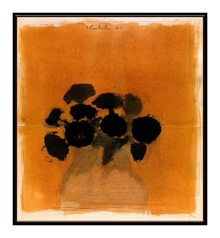 Robert Kulicke - Robert Kulicke Original Gouache Oil Painting Signed ...