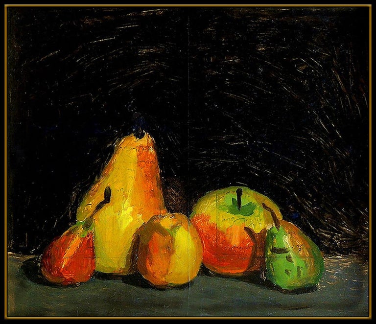 Robert Kulicke - Robert Kulicke Original Painting Oil On Board Fruit ...