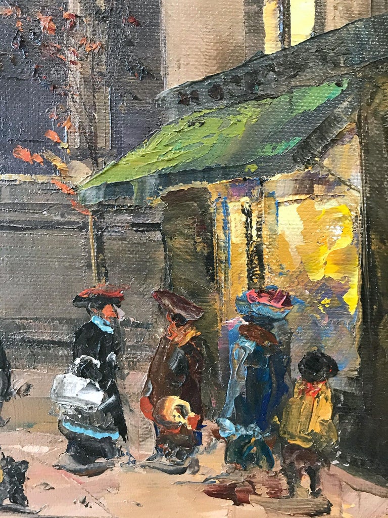 Robert Lebron - "La Madeleine" Post-Impressionist Parisian Street Scene ...