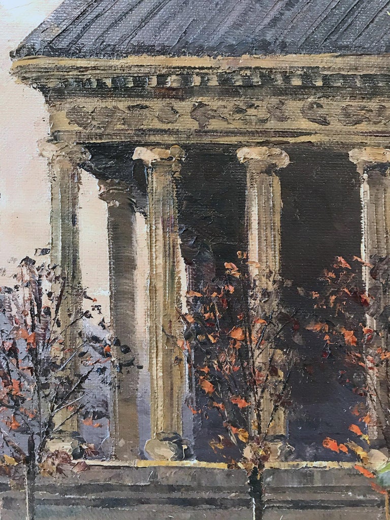 Robert Lebron - "La Madeleine" Post-Impressionist Parisian Street Scene ...