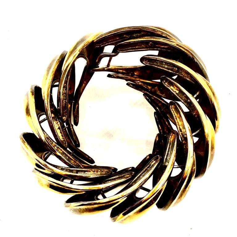 Robert Lee Morris Colossal Shiny Buckle Bangle For Sale at 1stDibs