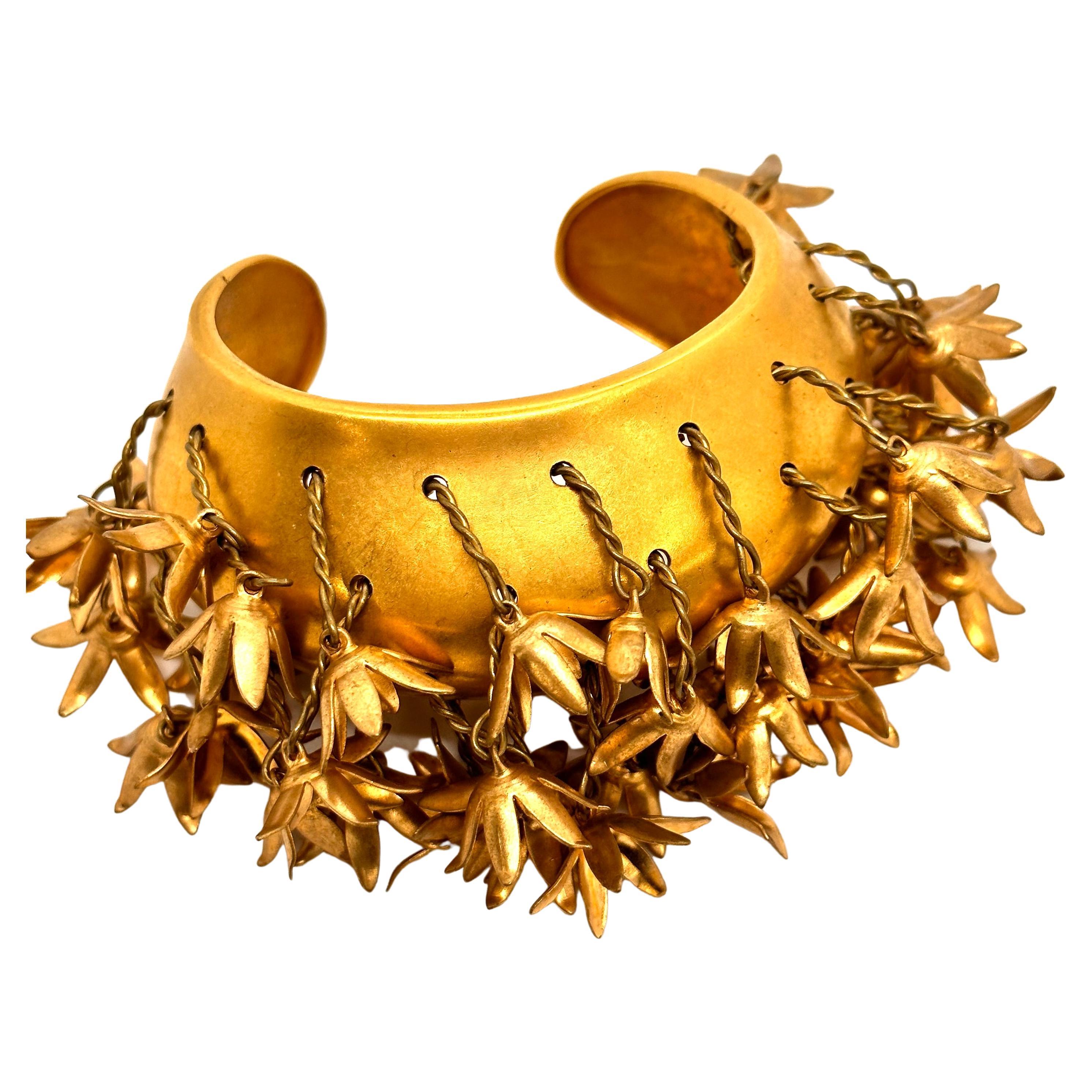 Robert Lee Morris Modern Long Matte Gold Alpha Cuff, 1977 For Sale at ...