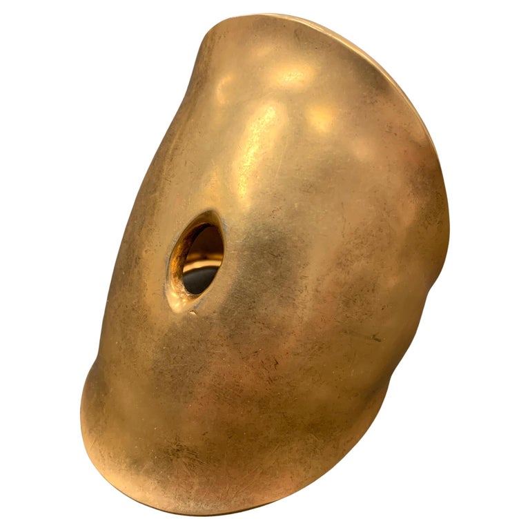 Robert Lee Morris Modern Long Gold Alpha Cuff with Knothole 1987 For ...