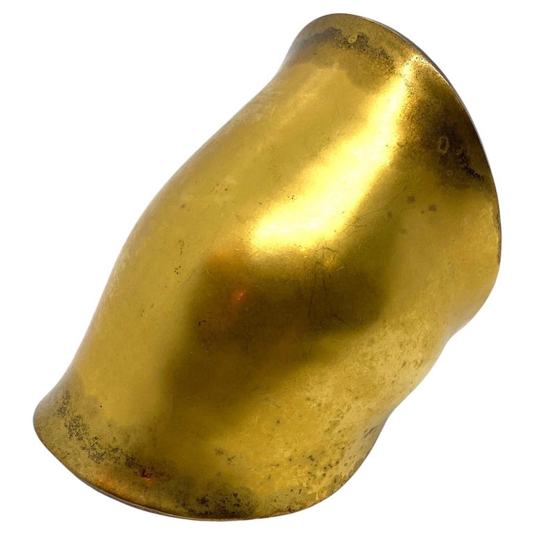 Robert Lee Morris Modern Long Matte Gold Alpha Cuff, 1977 For Sale at ...