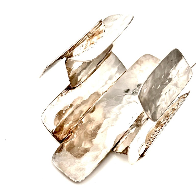 Robert Lee Morris Sterling Silver Stegosaurus Cuff For Sale at 1stDibs