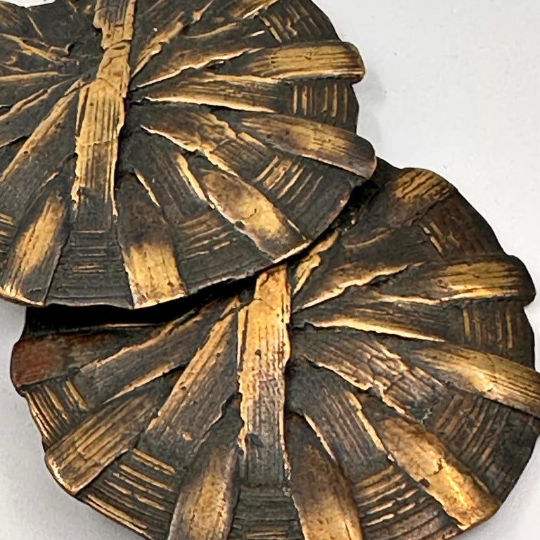 Robert Lee Morris Wabi Sabi Collection, Bamboo Disc Earrings 1982 For ...