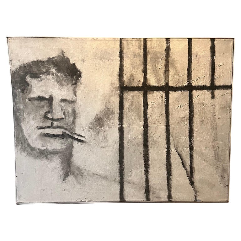 Robert Loughlin "Neutra in Prison" Brute Oil on Canvas, 2005 For Sale ...