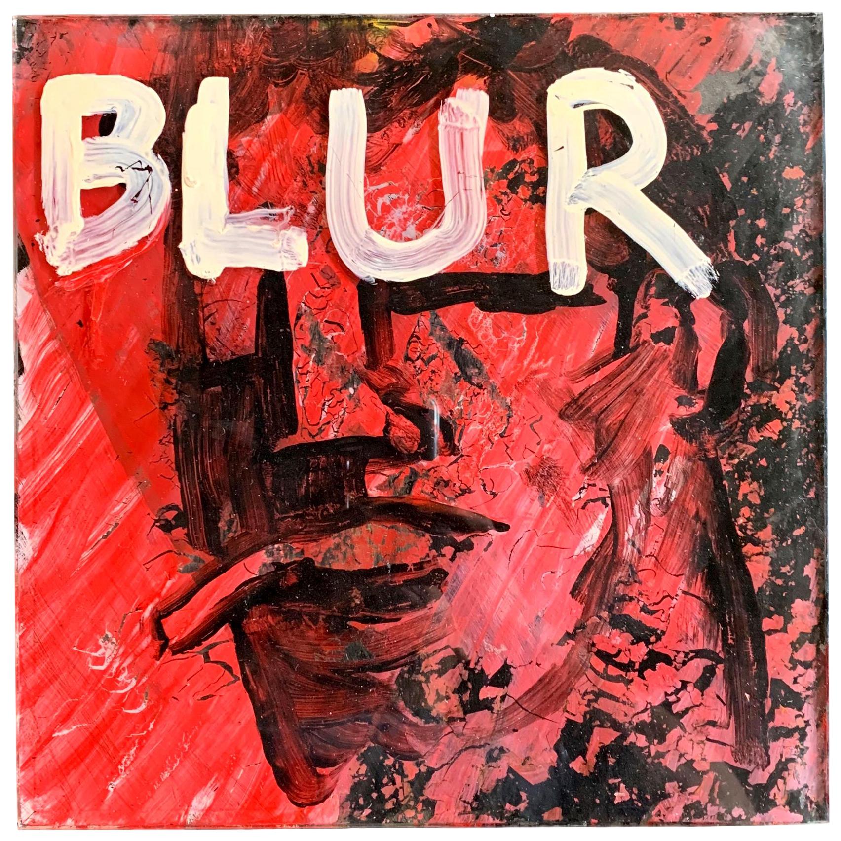 Geometric Reverse Painted Glass Op Art Painting, circa 1960's For Sale ...