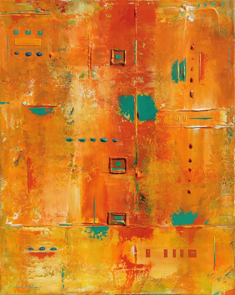 Robert Lynn - Abstract Perspective, Painting, Acrylic on Canvas For ...