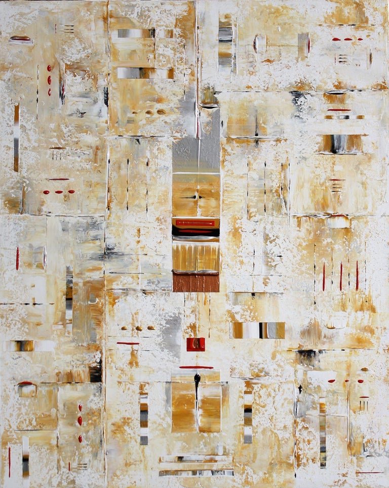 Robert Lynn - Primitive Abstraction Patterns, Painting, Acrylic on ...