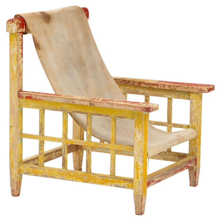 Robert Mallet Stevens, Hammock Chair, France, 1925, Original Canvas and ...
