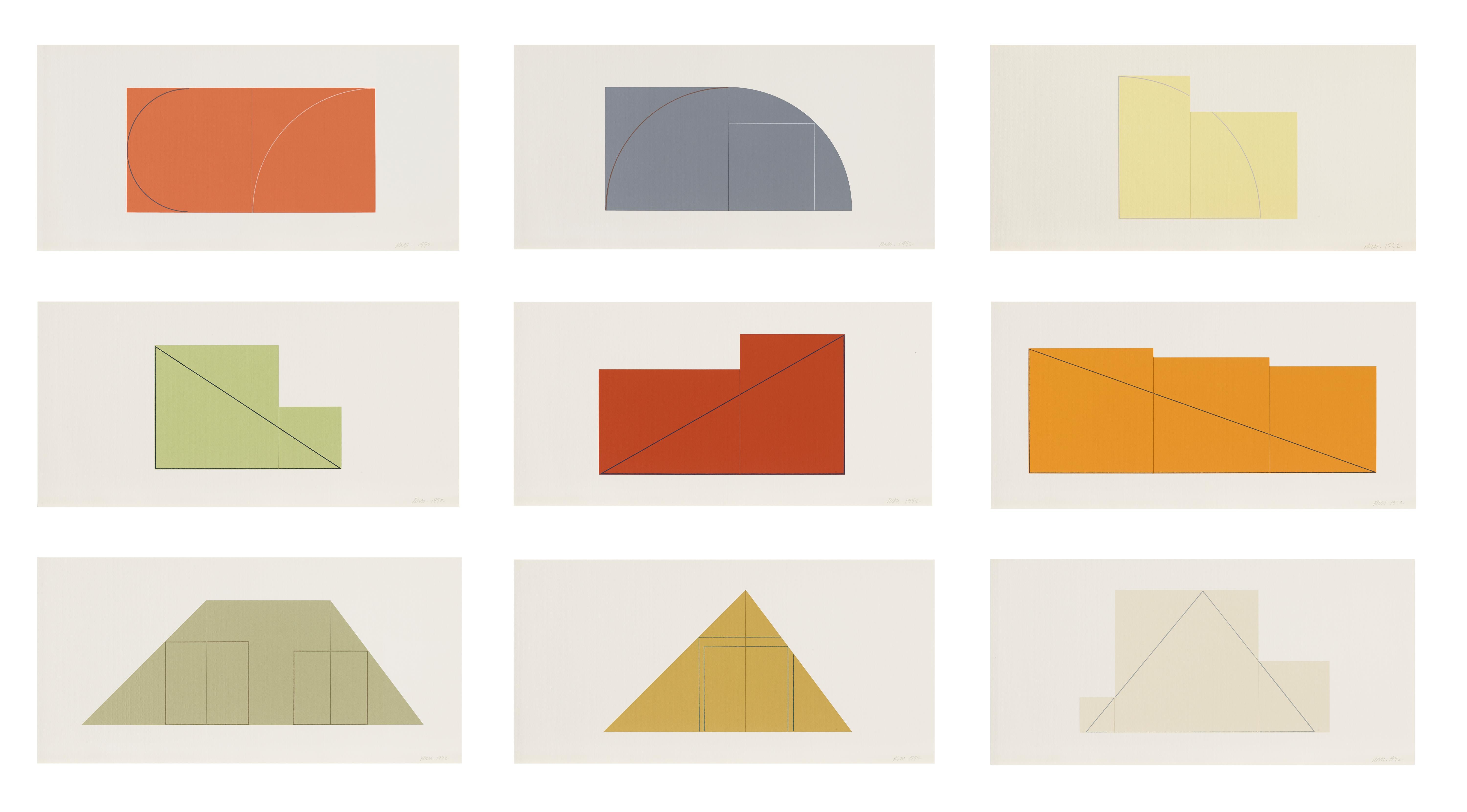 Robert Mangold - Multiple Panel Paintings 1973-1976, Edition C For Sale ...