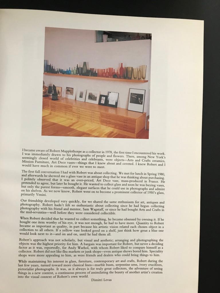 Robert Mapplethorpe Collection, Christie''s Auction Catalogue 1989 with ...