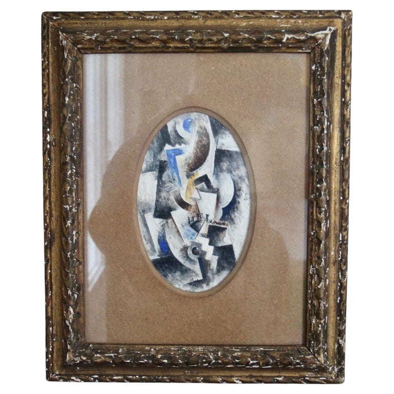 Robert Marc Cubist Composition, Original Oil Painting on Canvas ...