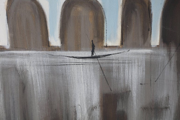 Robert McCaine Noted Palm Springs Artist Cityscape at 1stDibs