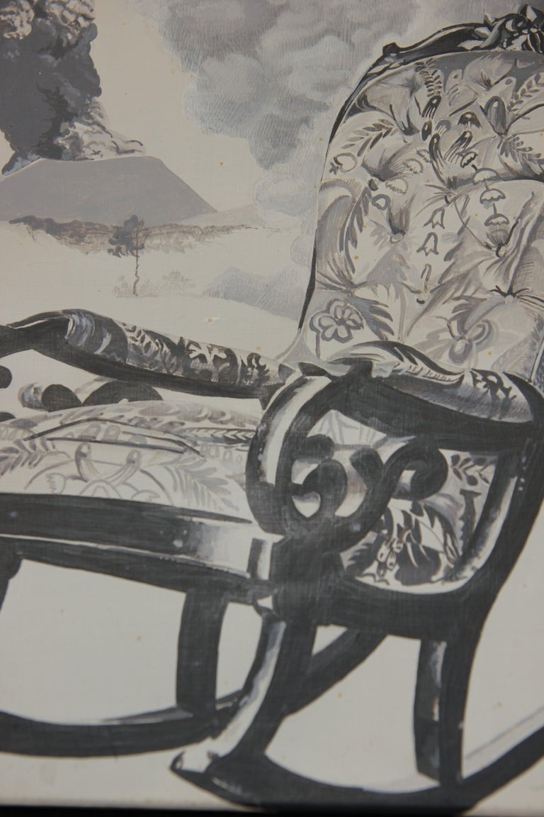 Robert Morris - "Old Rocking Chair" Surrealist Still Life For Sale at ...