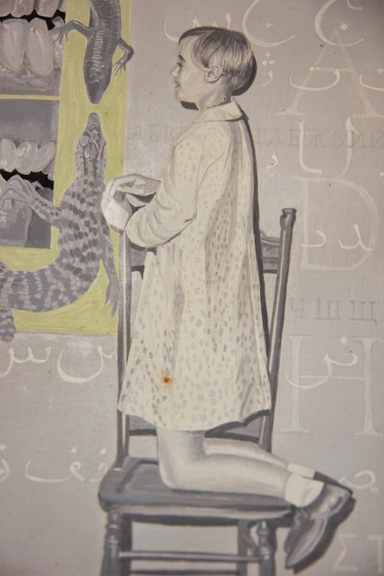 Robert Morris - "Written and Spoken" Surrealist Painting with ...