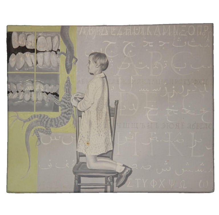 Robert Morris - "Written and Spoken" Surrealist Painting with ...