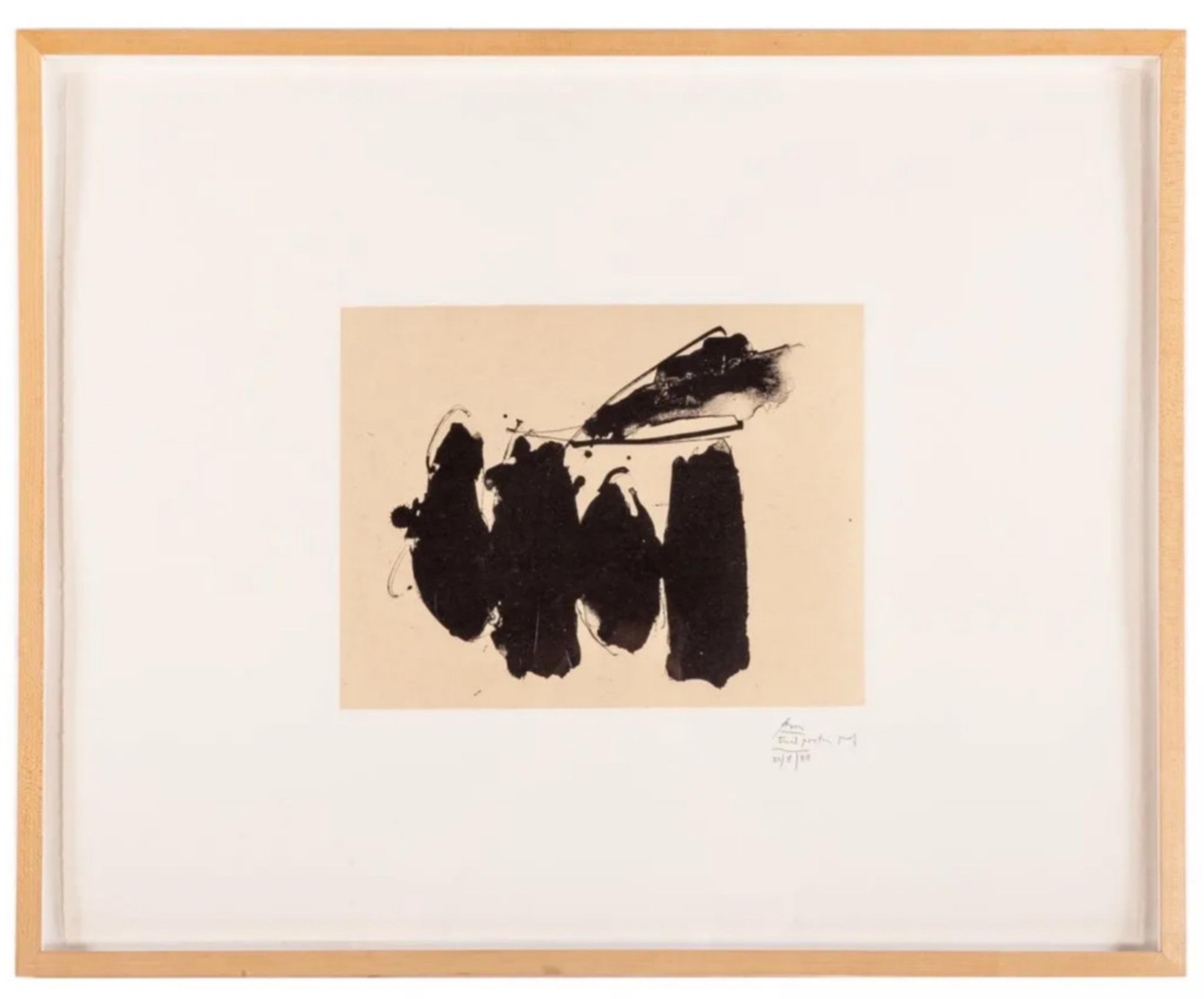 Robert Motherwell - Black with No Way Out For Sale at 1stDibs