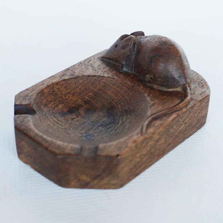 Robert Mouseman Thompson Ashtray at 1stDibs | mouseman ashtray, mousey ...