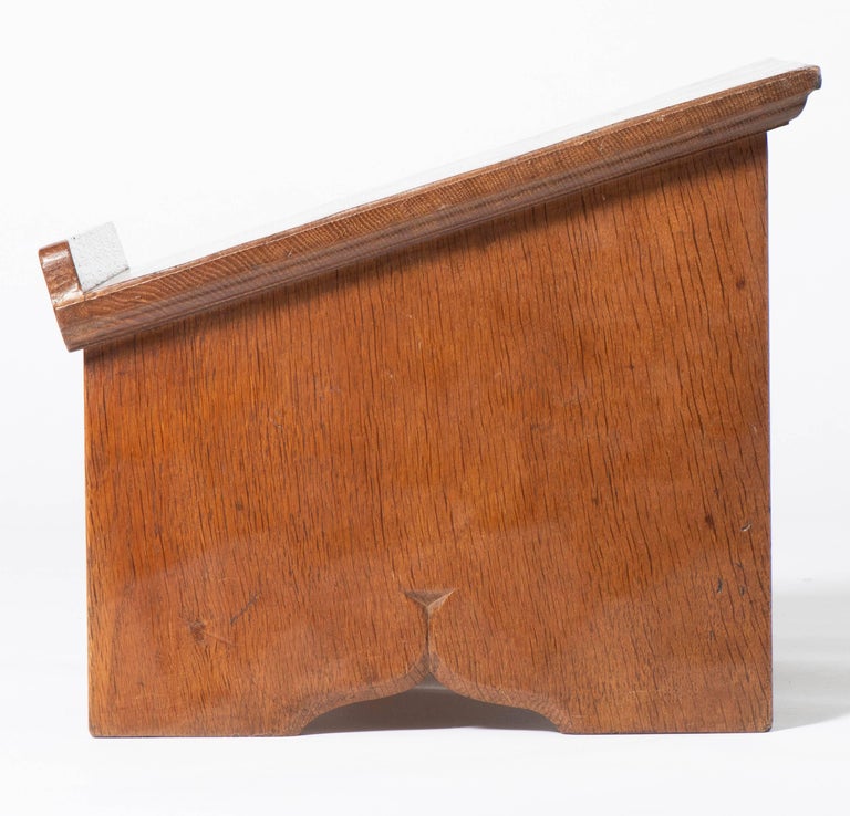Robert “Mouseman” Thompson Oak Bookstand, England, circa 1947 For Sale ...