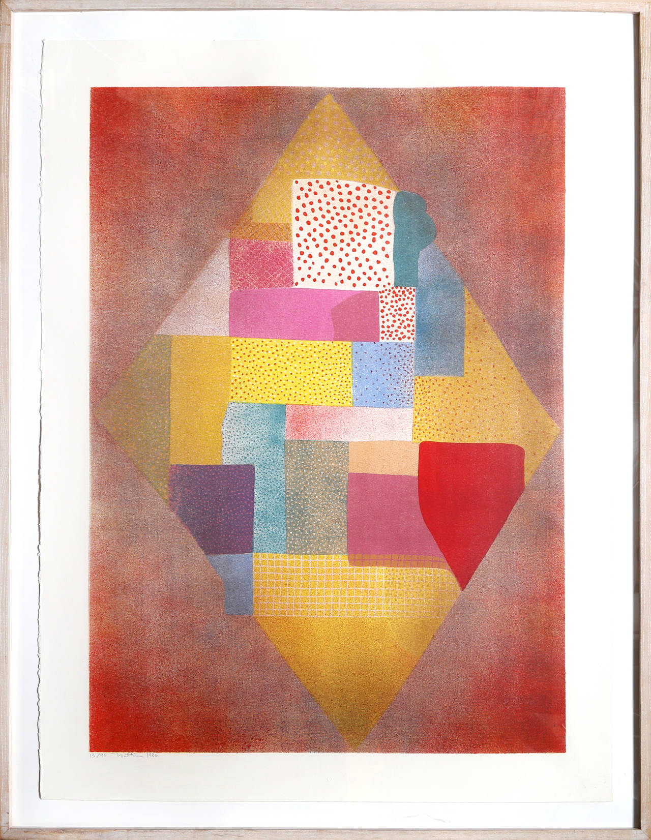 Robert Natkin - Large Colorful Abstract Silkscreen by Robert Natkin at ...