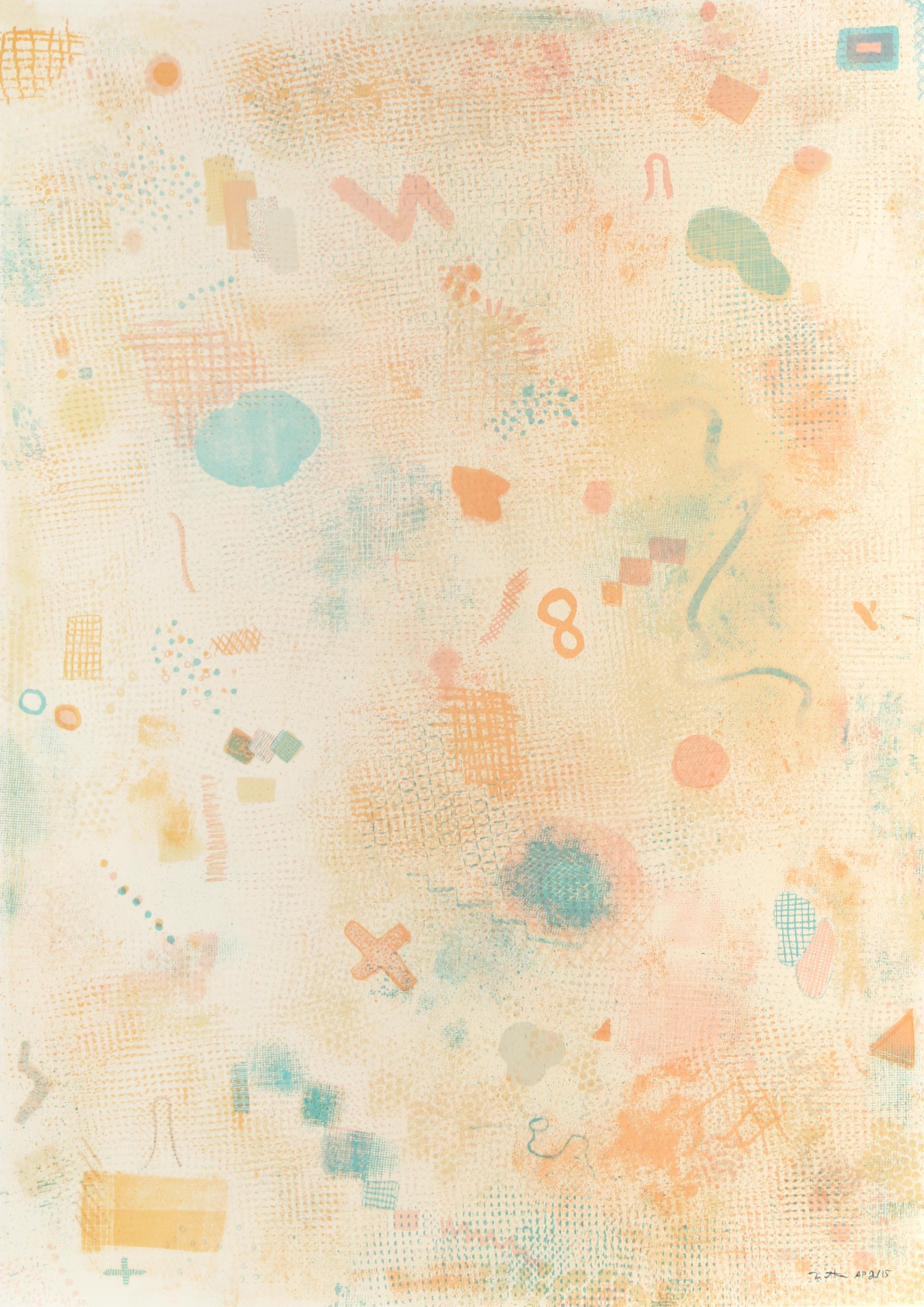 Robert Natkin - Large Colorful Abstract Silkscreen by Robert Natkin at ...