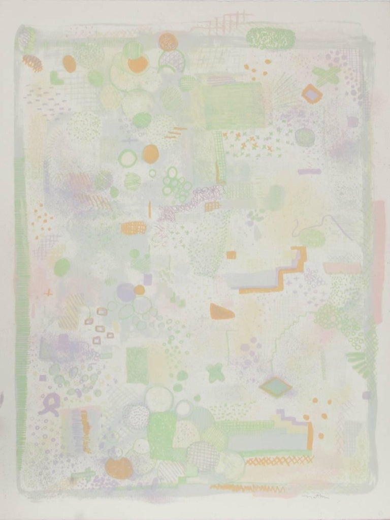 Robert Natkin - Pastel Abstract Lithograph by Robert Natkin For Sale at ...