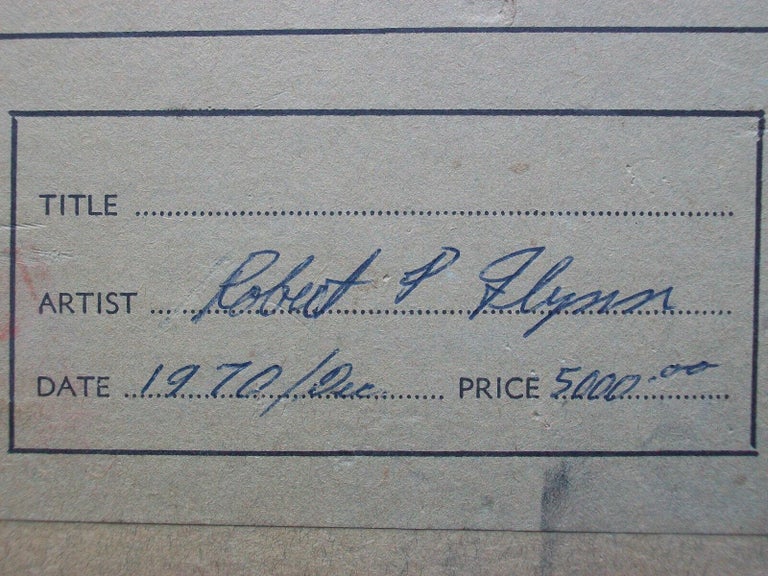 Robert P. Flynn, Vintage Surrealist Landscape, Signed and Dated, circa ...
