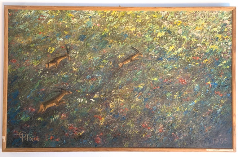 Robert Papikian - Naif painting by Armenian Moscow Artist. “Prairies ...