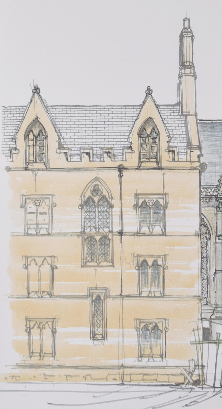 Robert Parkinson - Chapel of Exeter College, Oxford 1964 lithograph by ...