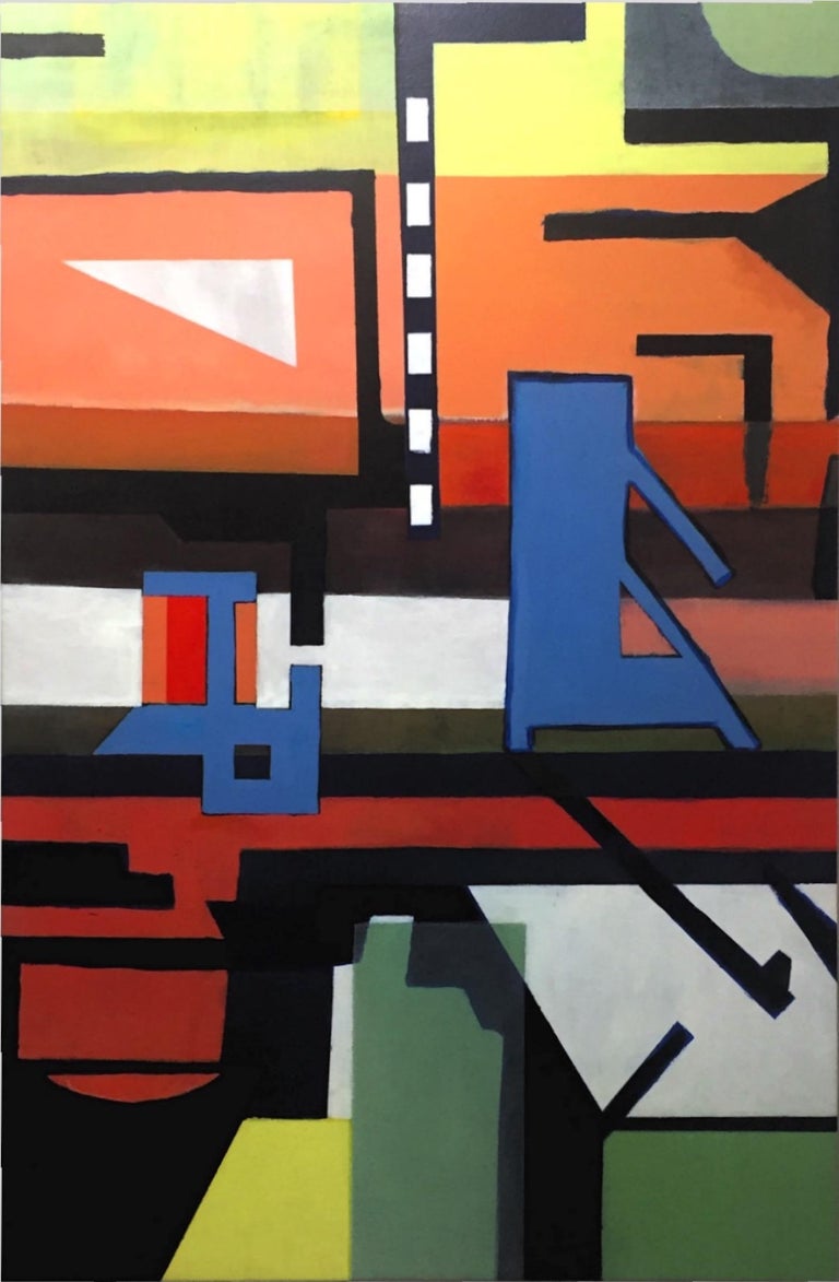 Robert Petrick - 14th and B East Village New York Geometric Abstract ...