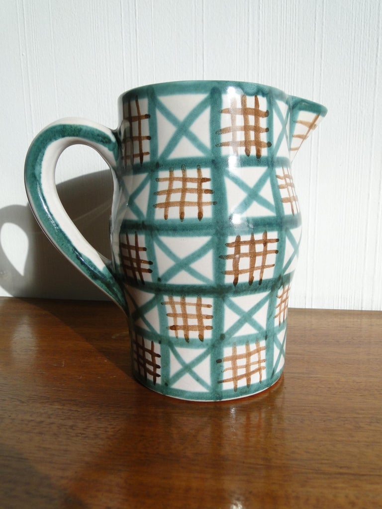 Robert Picault Ceramic Vallauris France Ceramic Pitcher Mid-Century For ...