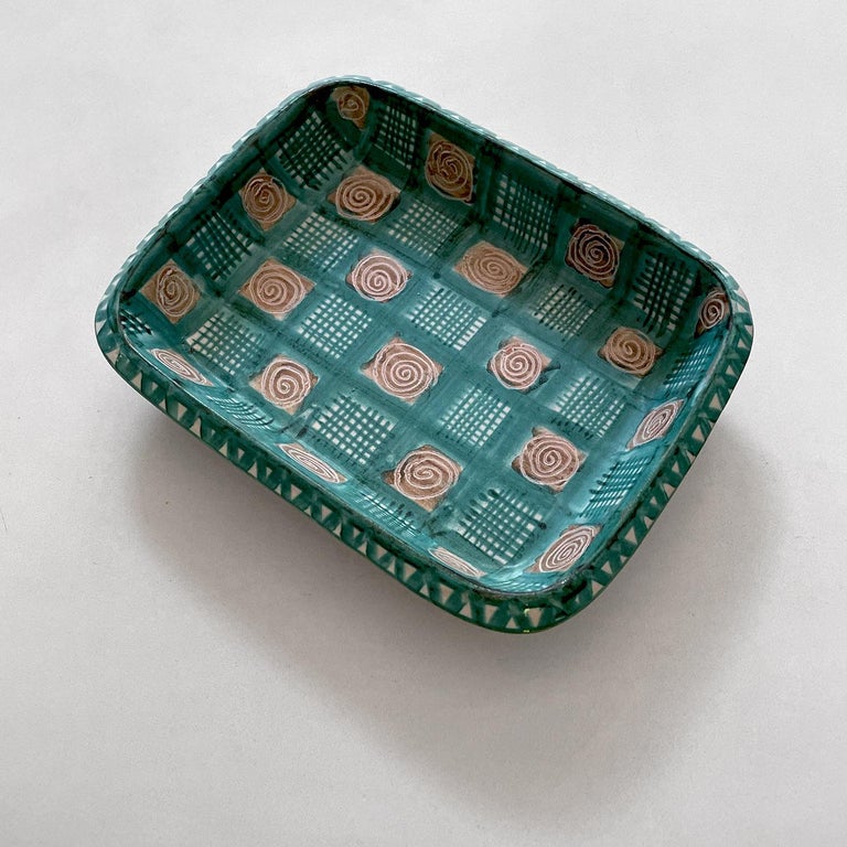 Robert Picault French Ceramic Catch All Tray For Sale at 1stDibs