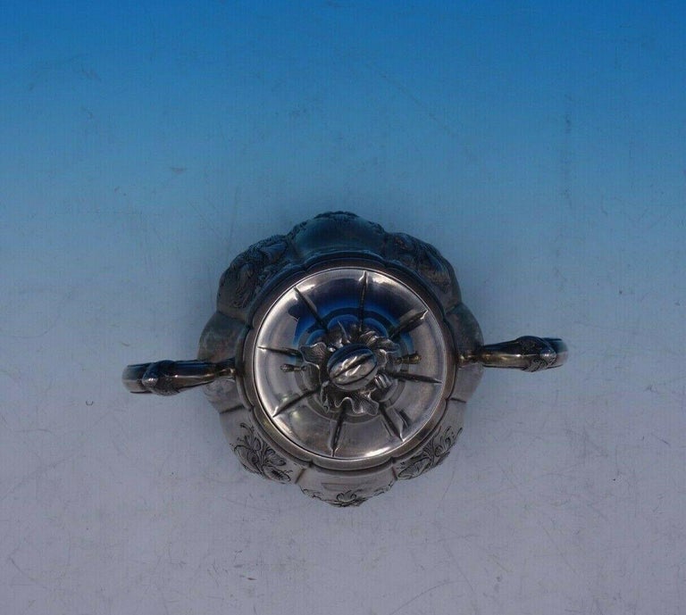 Robert Rait and Charters Cann and Dunn Coin Silver Tea Set 3pc 3-D ...