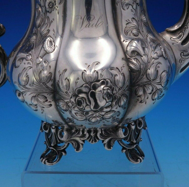 Robert Rait and Charters Cann and Dunn Coin Silver Tea Set 3pc 3-D ...