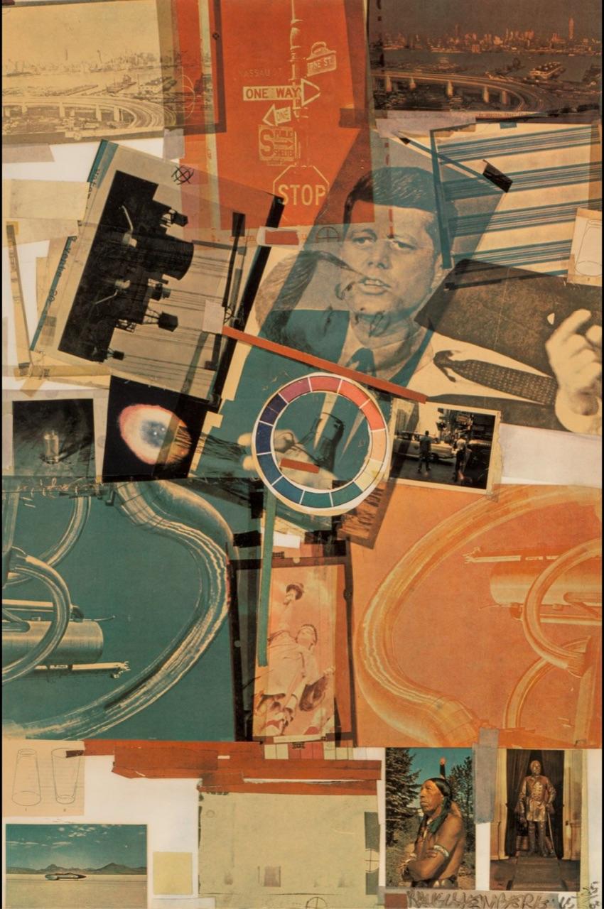 Robert Rauschenberg - "Graft", Collage, Mixed Media, Transfer, Print ...
