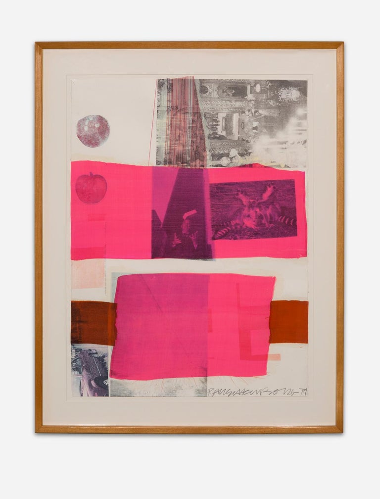 Robert Rauschenberg - "Graft", Collage, Mixed Media, Transfer, Print ...