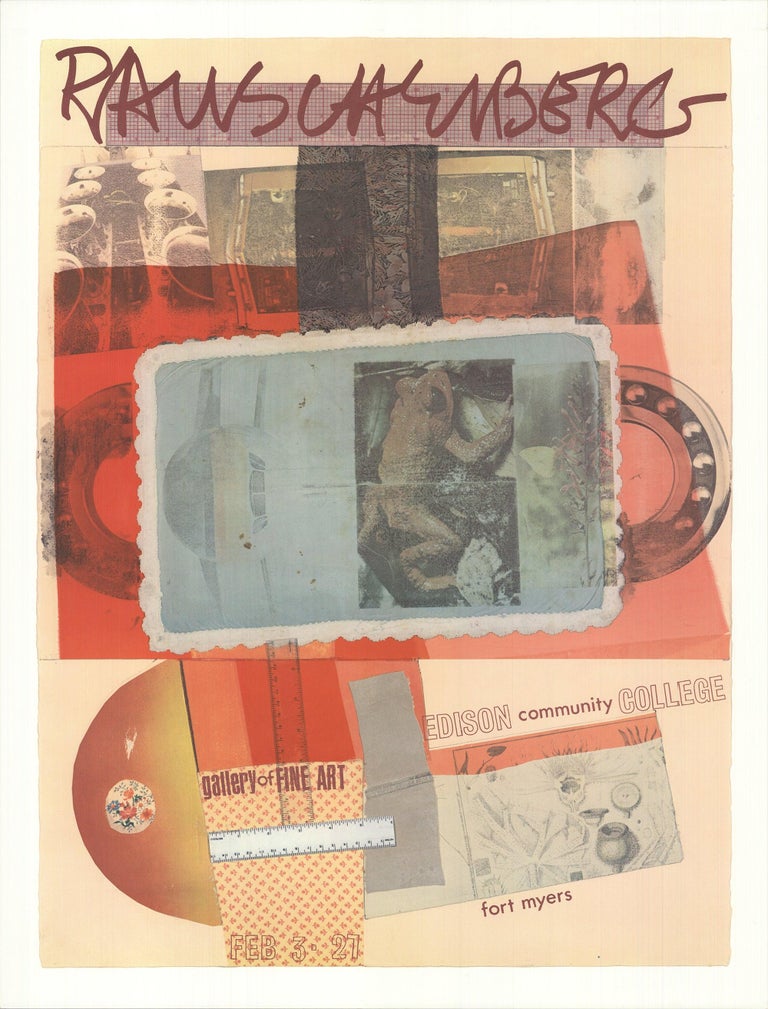 Robert Rauschenberg - Robert Rauschenberg 'Gallery of Fine Art' Red ...