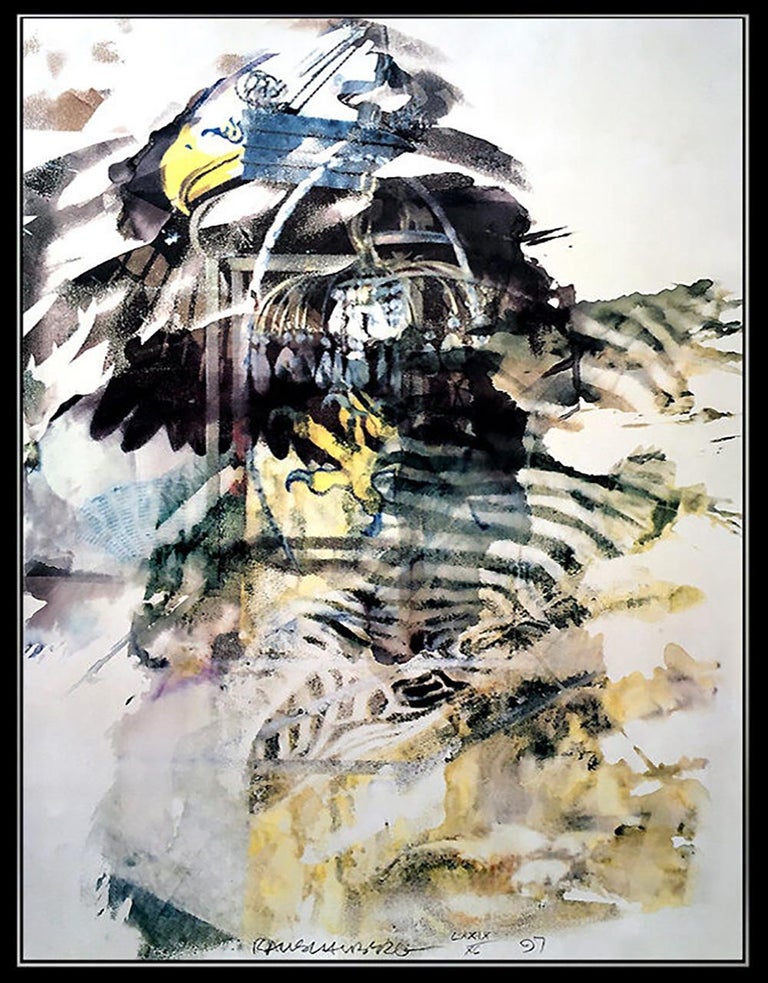 Robert Rauschenberg - ROBERT RAUSCHENBERG Hand Signed Lithograph CAUCUS ...
